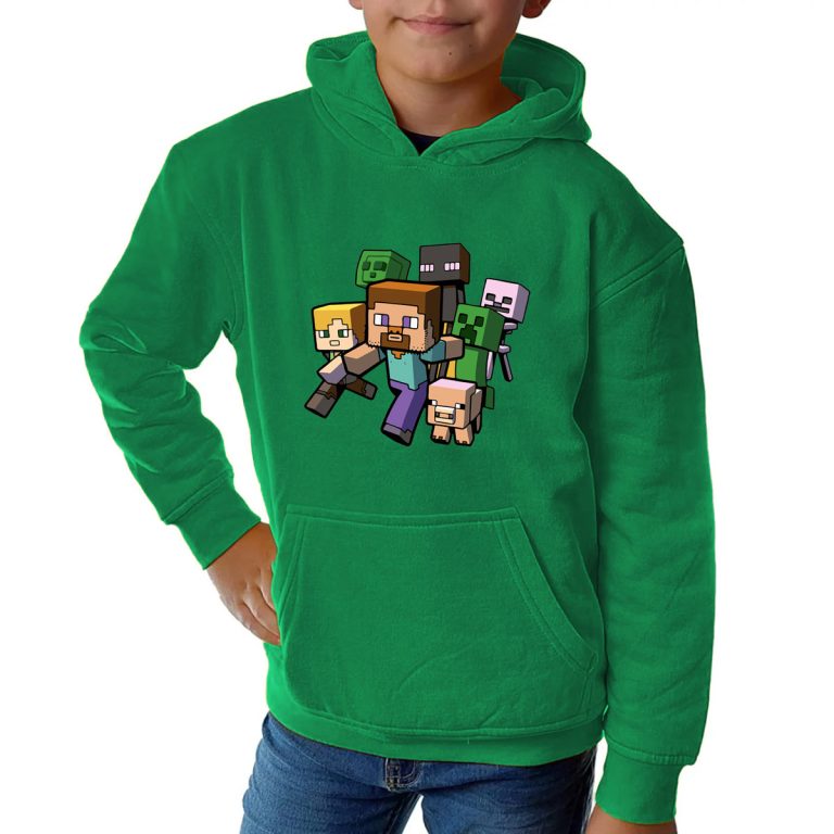 Bluza ROBLOX dla dzieci - bluza z kapturem czarna i szara